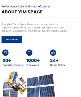 Space Solar Cell for spacecraft,Drone Space Panels brand-YIM SPACE